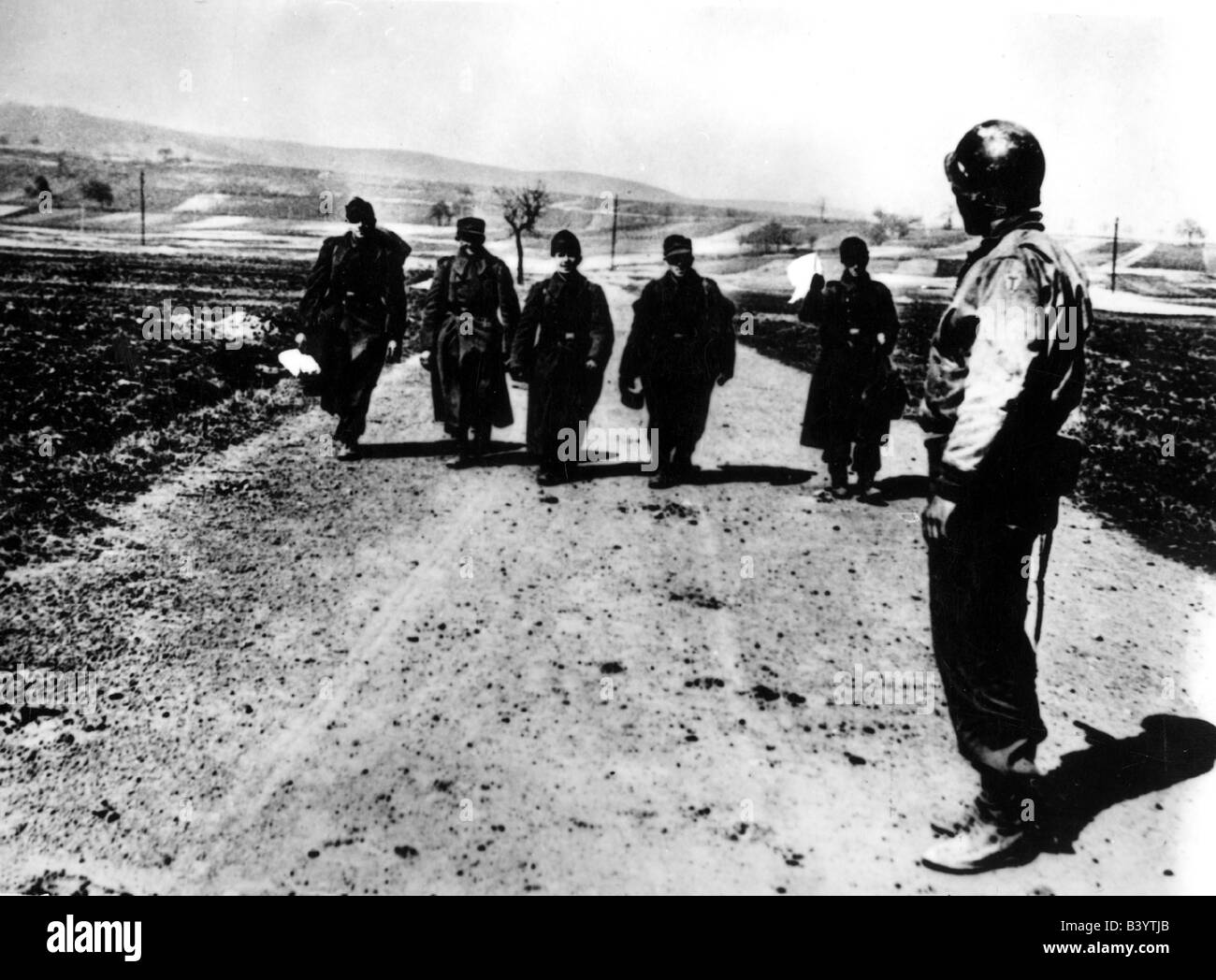 events, Second World War / WWII, Germany, German soldiers surrendering ...