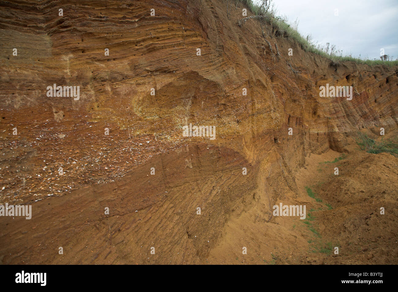 Sedimentary rock england cross bedding hi-res stock photography and ...