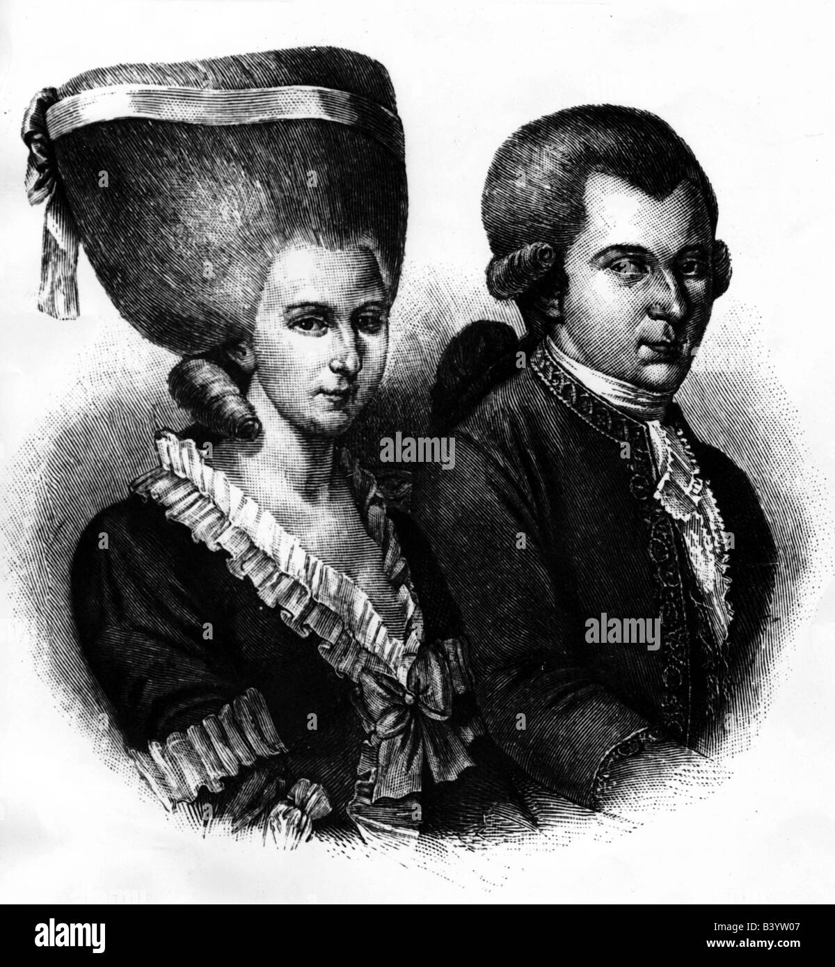 18th century woman wig hi-res stock photography and images - Alamy