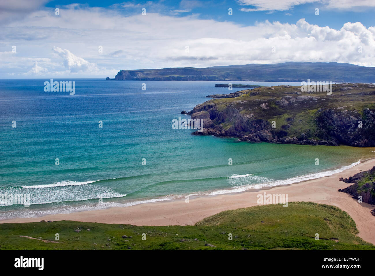 Sangobeg sands near Durness Sutherland, Scotland Great Britain UK 2008 ...