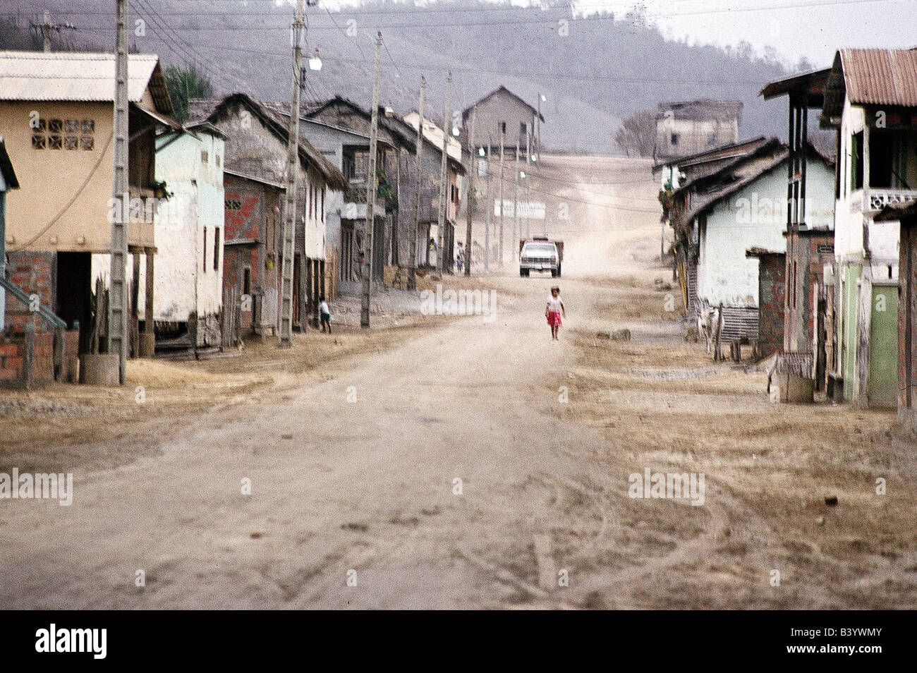 geography / travel, Ecuador, Canoa, village street, favela, slum, slums ...
