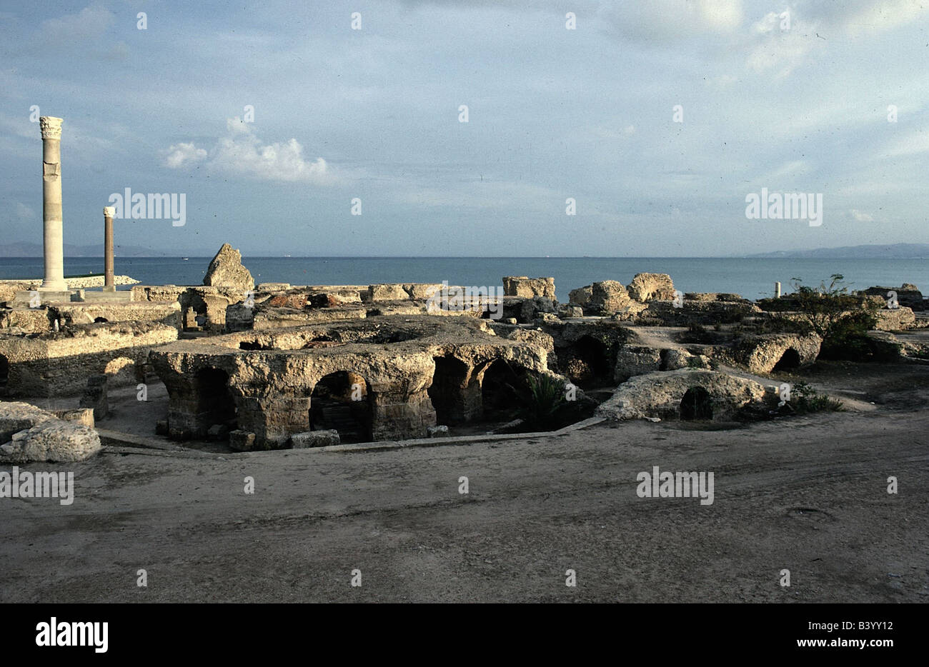 geography / travel, Tunisia, Carthage Antoninuus thermae, therm, ruins ...