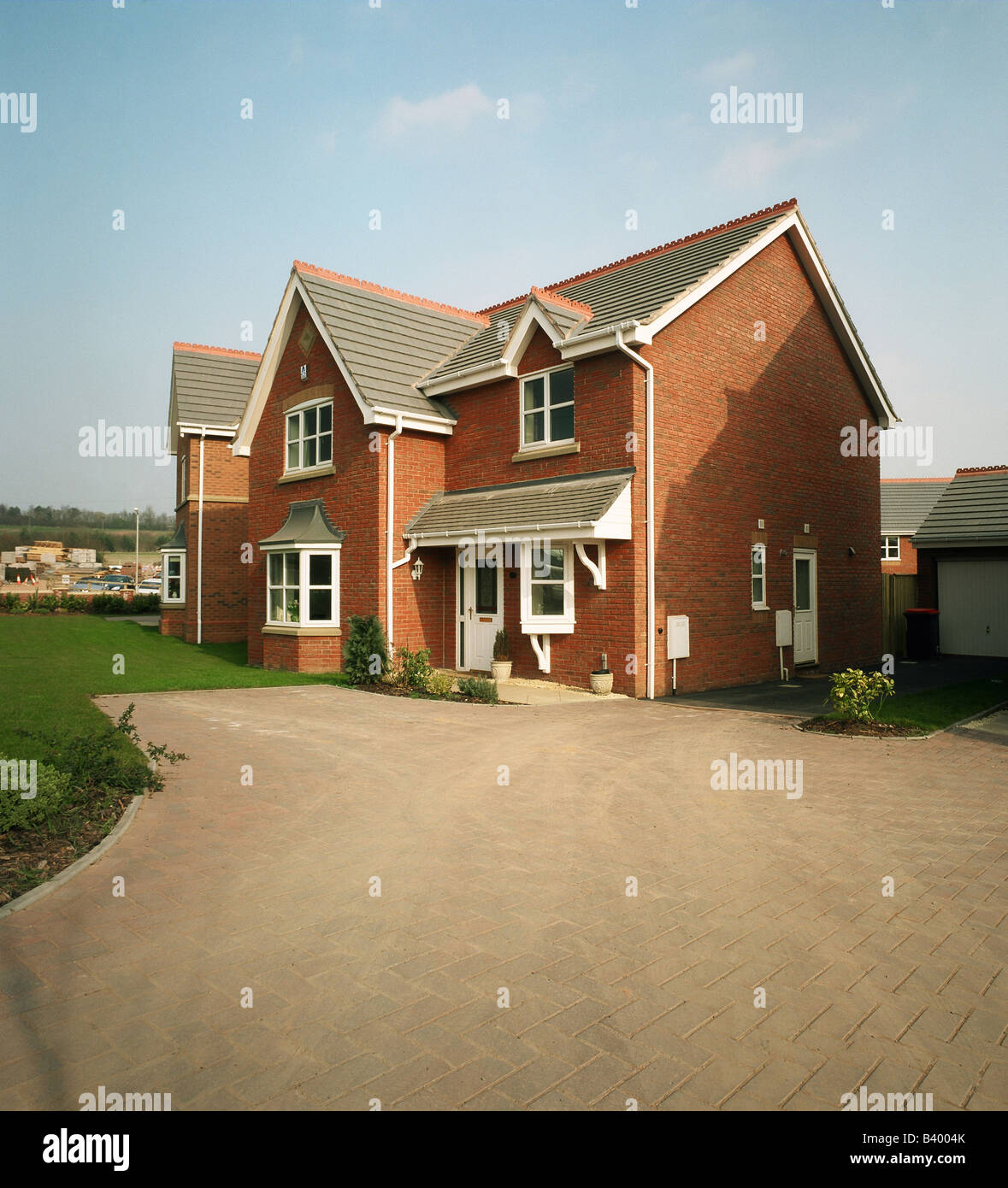 Modern Detached Family House UK Stock Photo - Alamy