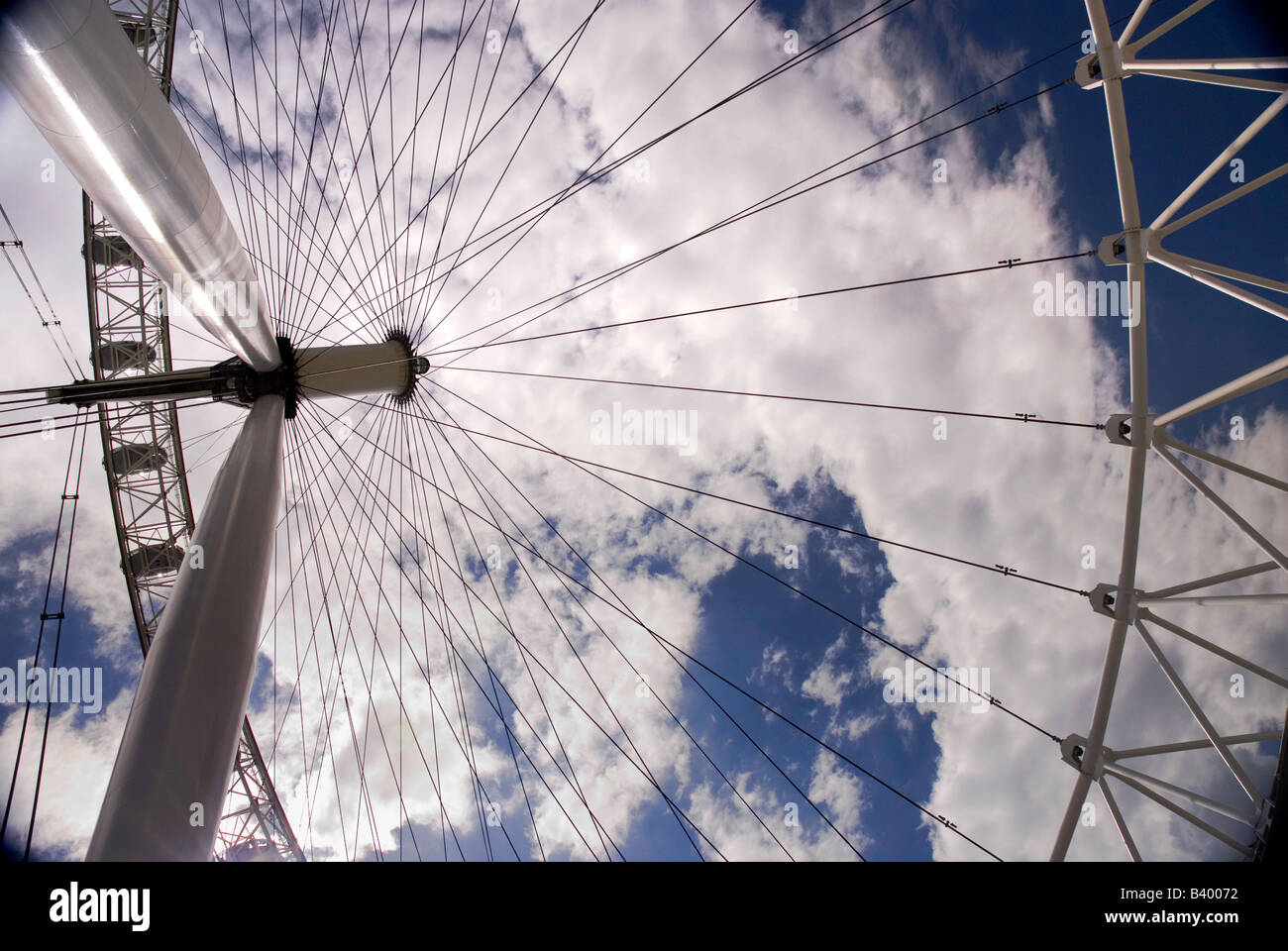 London Eye Hub and Spokes Stock Photo - Alamy
