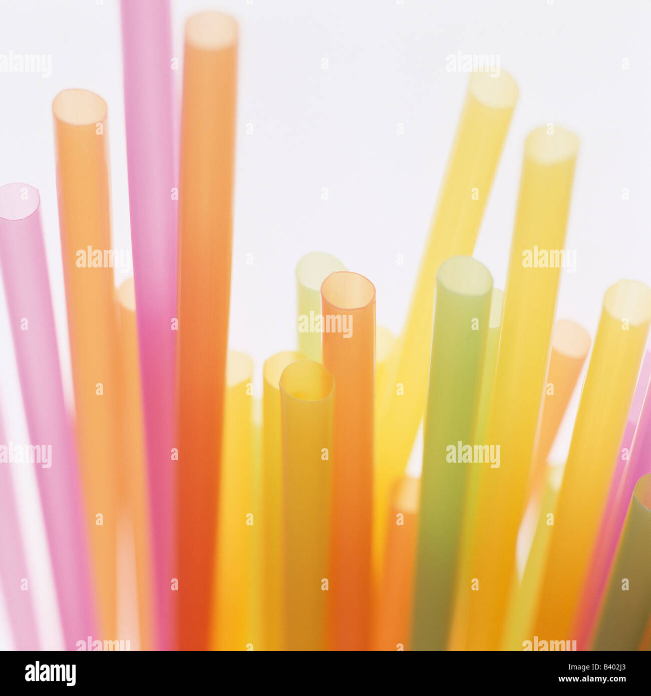 Several multi colored drinking straws Stock Photo - Alamy