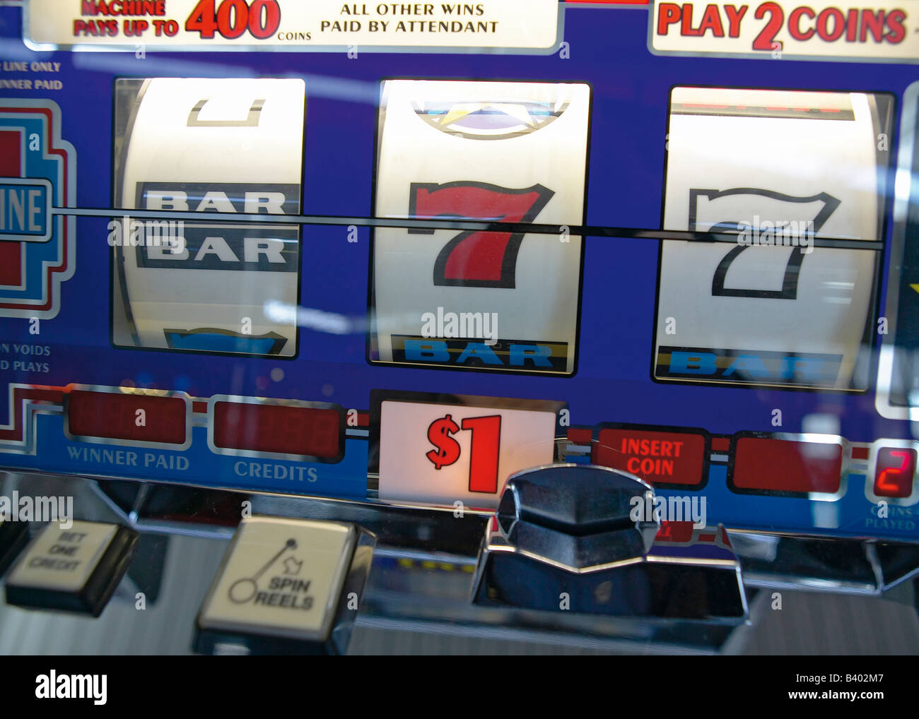 Close-up of a slot machine Stock Photo - Alamy