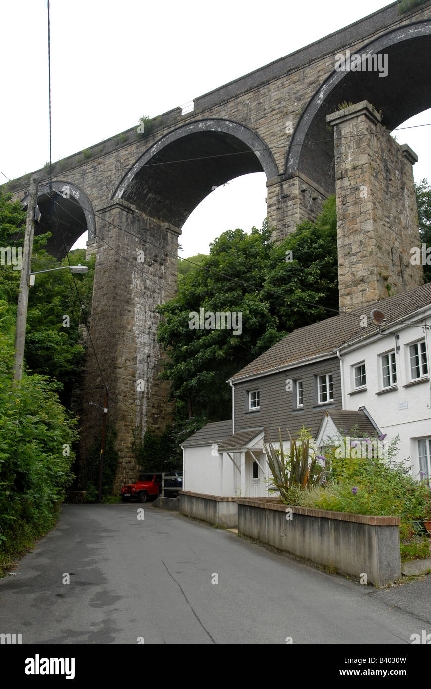 Gover Viaduct St Austell Cornwall Stock Photo - Alamy