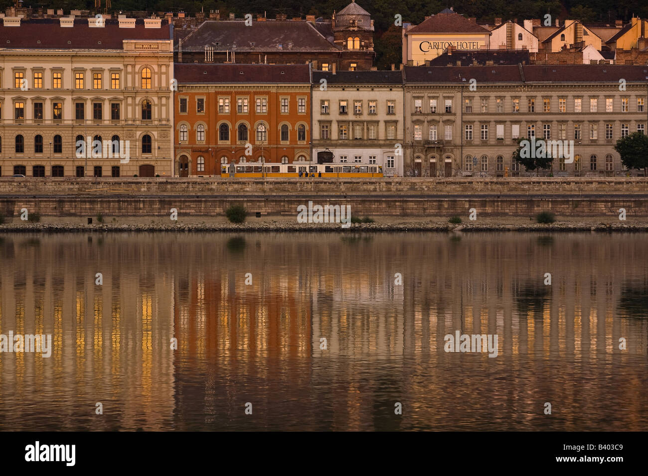 Morning tram in front hi-res stock photography and images - Alamy