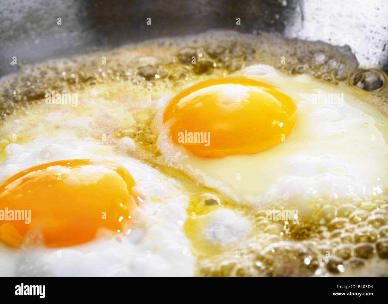 Two fried eggs Stock Photo - Alamy