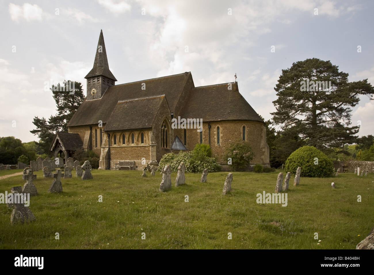 Church of St Peter Hascombe Stock Photo - Alamy
