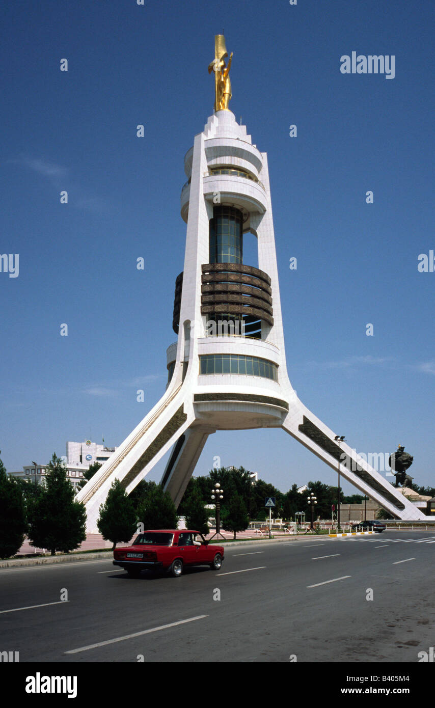 May 8, 2006 - Arch of Neutrality with the gold plated statue of ...