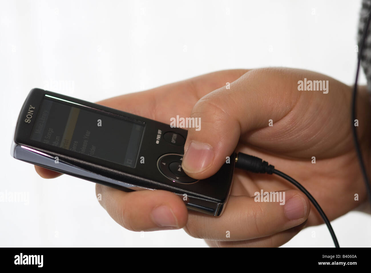 listen to music Stock Photo - Alamy