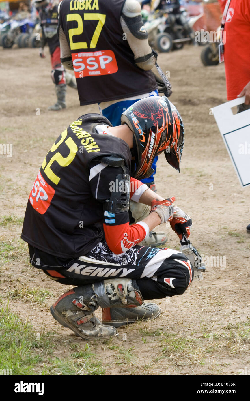 The beginning of atv cross country race Stock Photo - Alamy