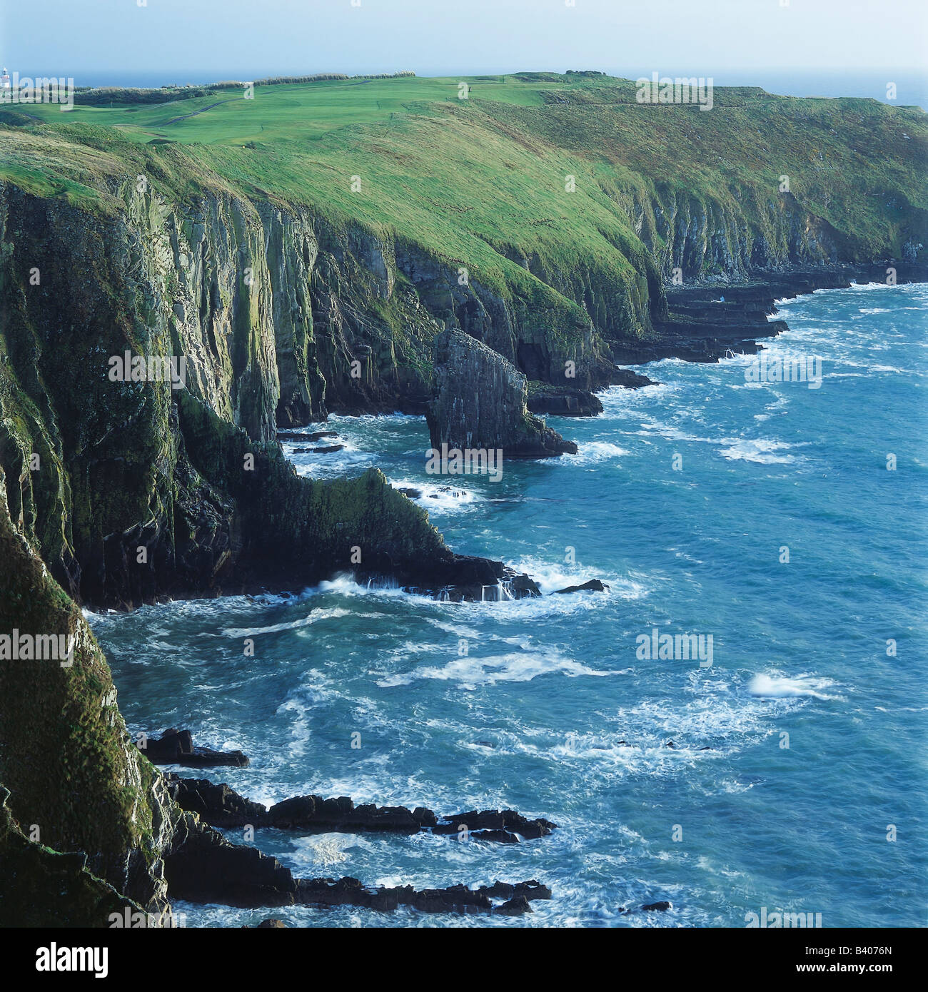 Steep coast and sea Stock Photo - Alamy