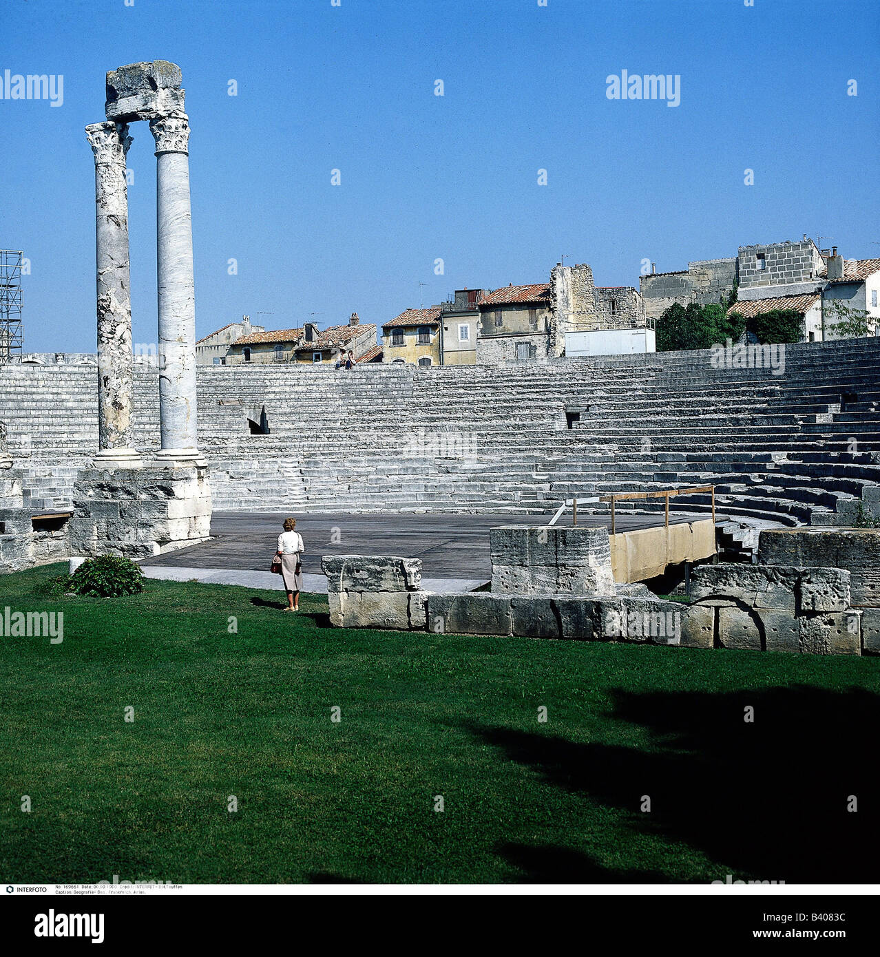 geography / travel, France, Arles, Roman theatre, ancient UNESCO, World ...