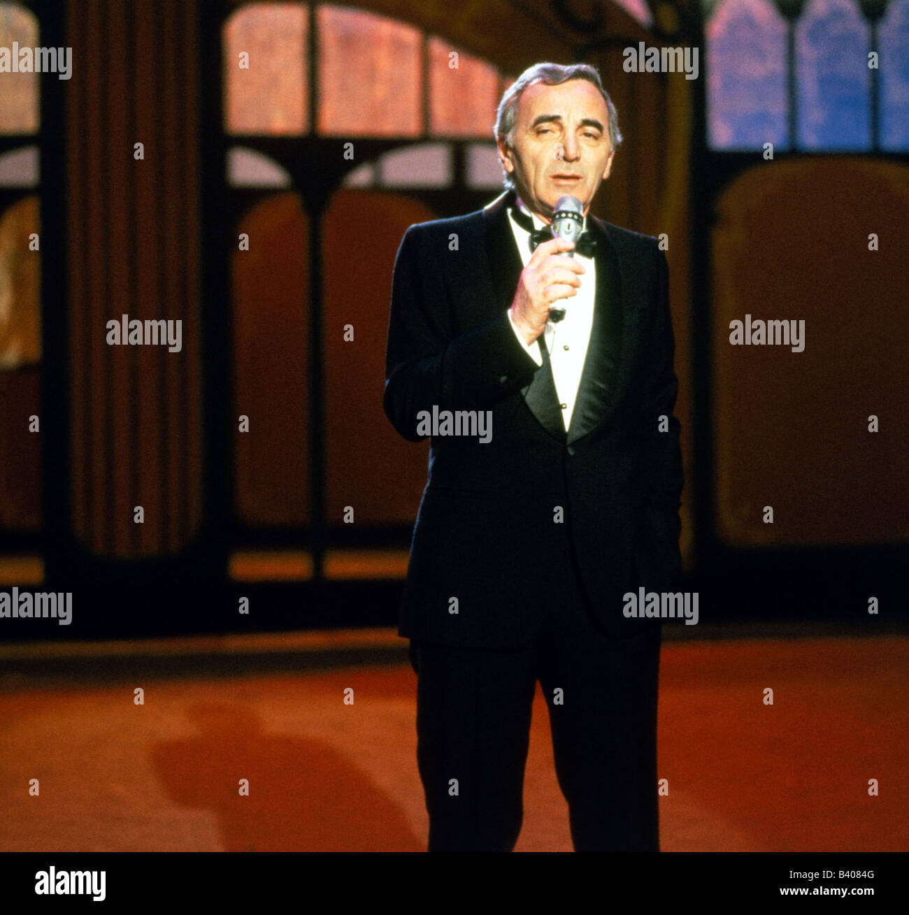 Aznavour, Charles, * 22.5.1924, French singer and actor, half length ...
