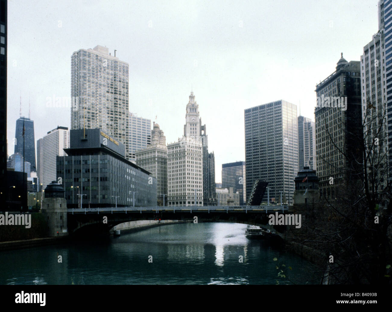 geography / travel, USA, Illinois, Chicago, at the Chicago River Stock ...