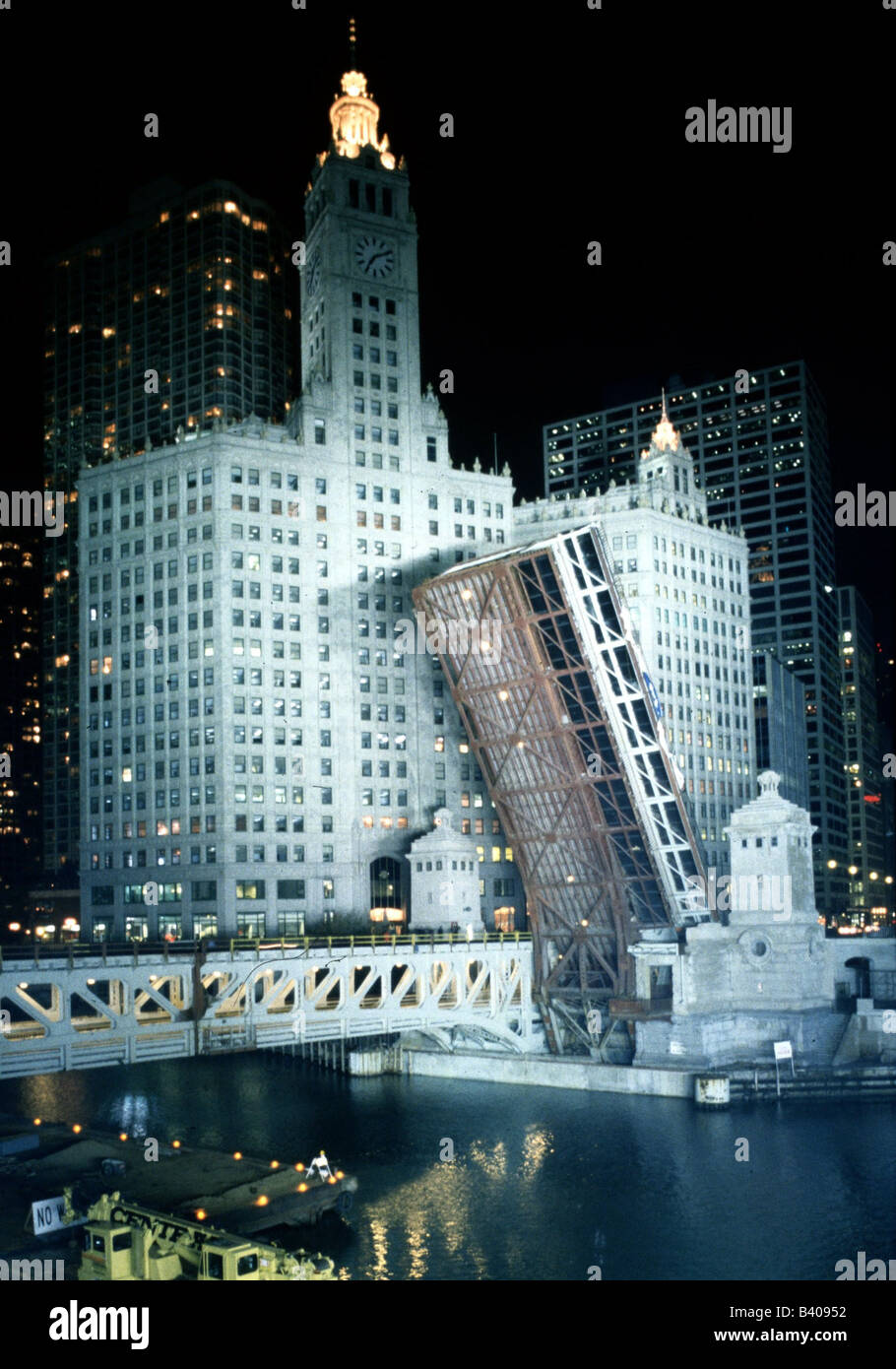 Chicago bascule bridge hi-res stock photography and images - Alamy