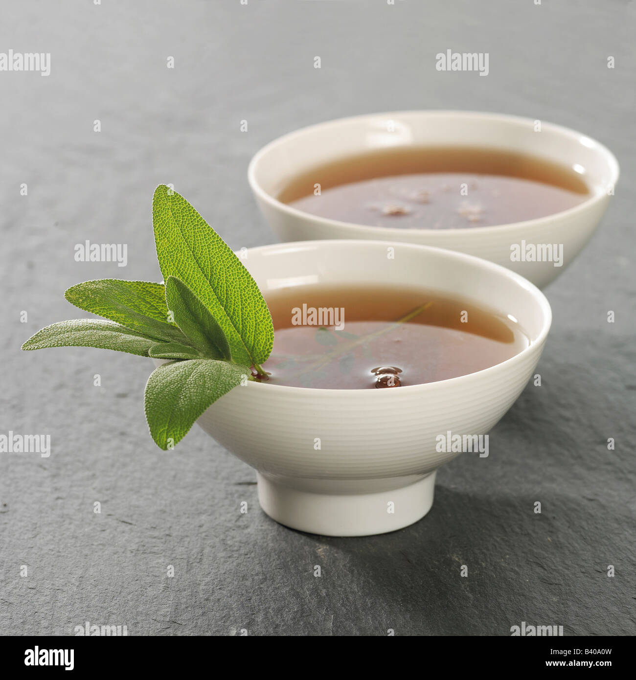 B40a0w two dishes with herbal tea hi-res stock photography and images ...