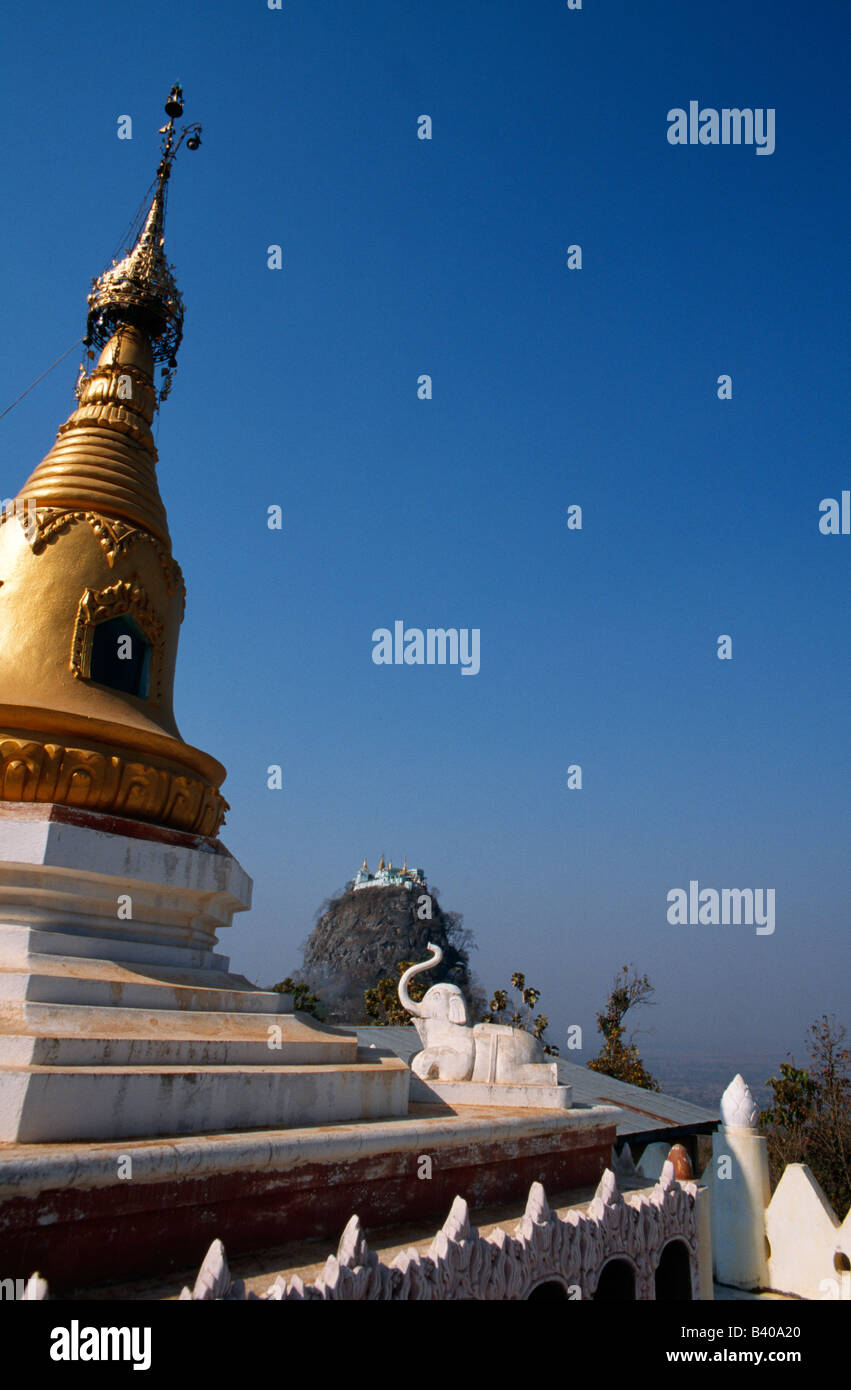 Mount Popa in Myanmar Stock Photo - Alamy