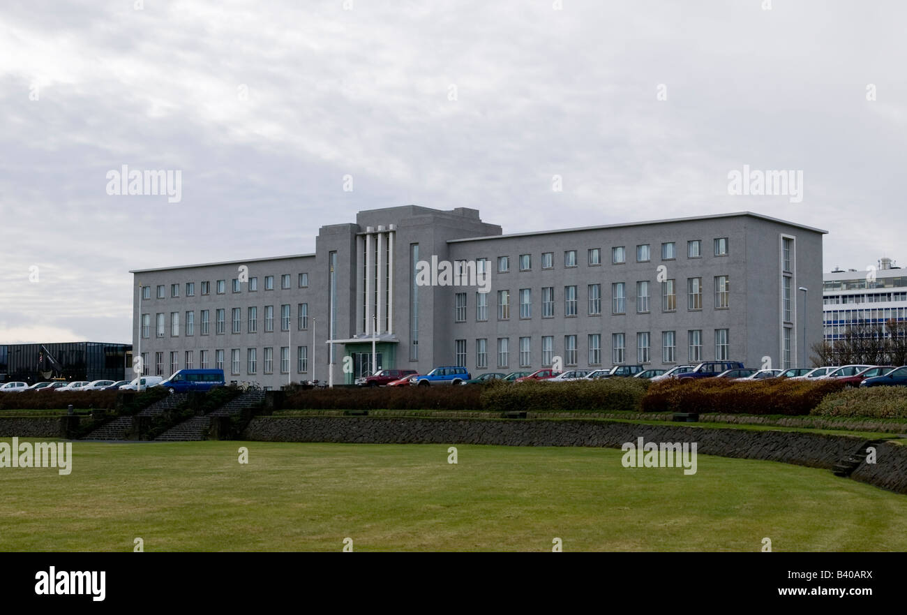 Facade of University of Iceland, Reykjavik, Iceland Stock Photo - Alamy