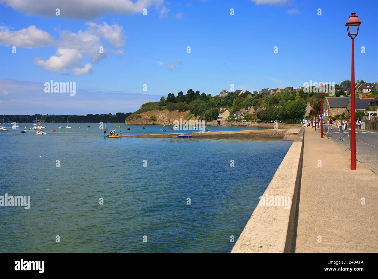 River Rance at St Suliac south of St Malo, Britanny, France, Europe ...