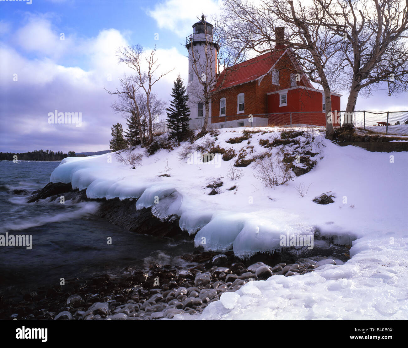 Eagle Harbor Lighthouse Michigan USA, by Willard Clay/Dembinsky Photo ...