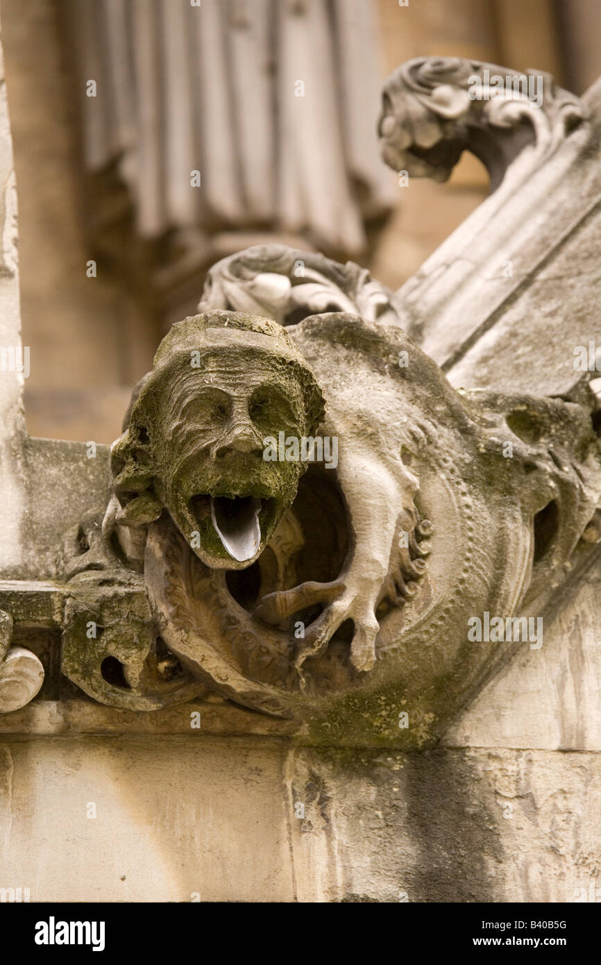 A cheeky looking Gargoyle on the North Transcept of London's ...