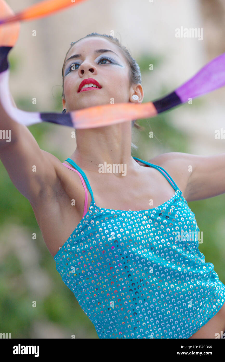 Artistic gymnastics dancing girls hi-res stock photography and images ...