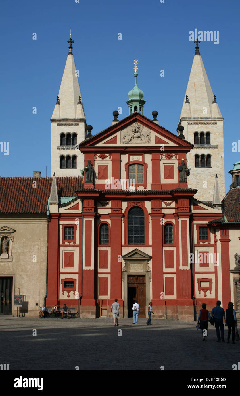 St georges basilica at prague castle hi-res stock photography and images - Alamy