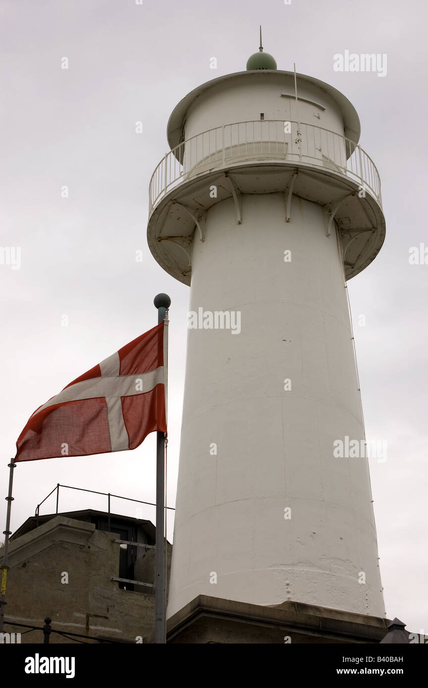 Lighthouse at the Trekroner Sea Fort Stock Photo - Alamy