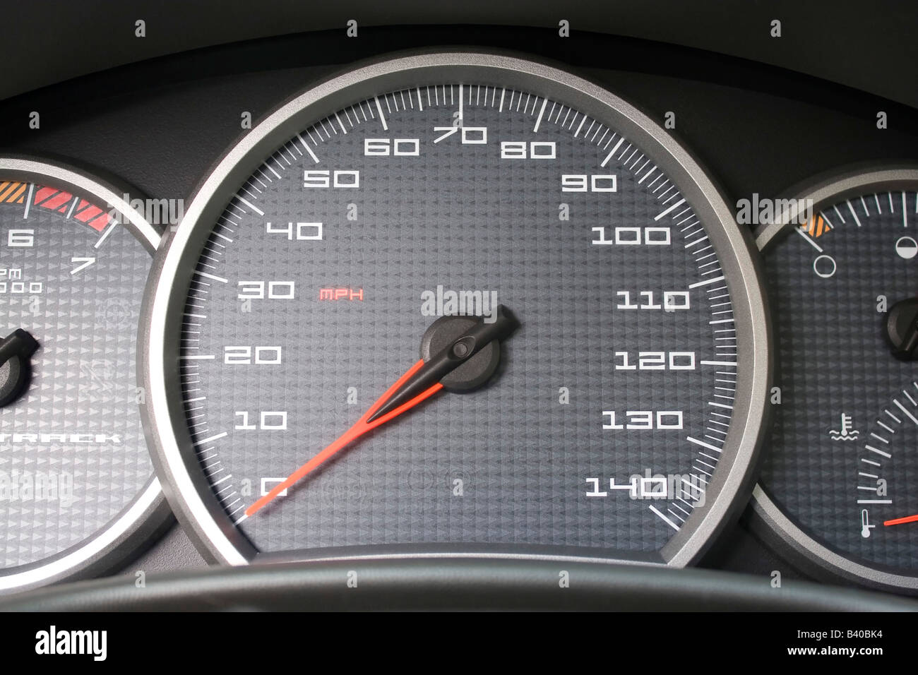 A closeup of a modern car interior the dashboard This is the drivers ...