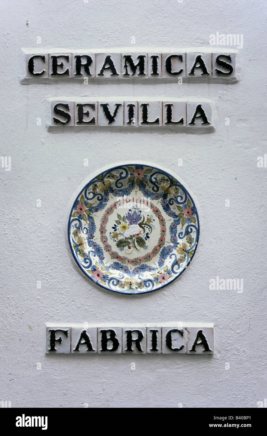 Seville sign tiles hi-res stock photography and images - Alamy