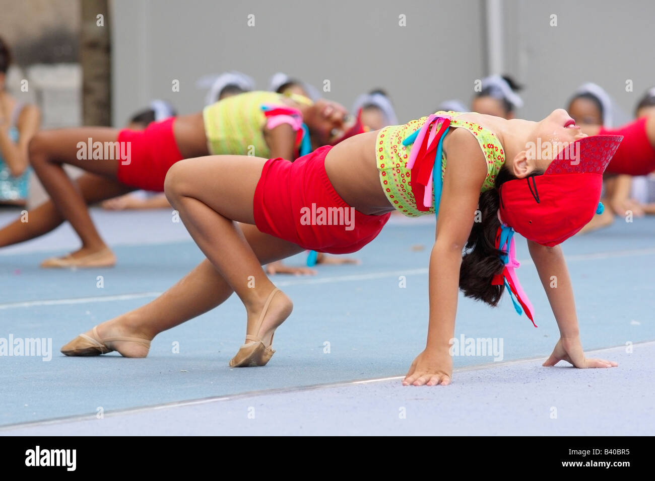 Women's artistic gymnastics and dancing girls Stock Photo - Alamy