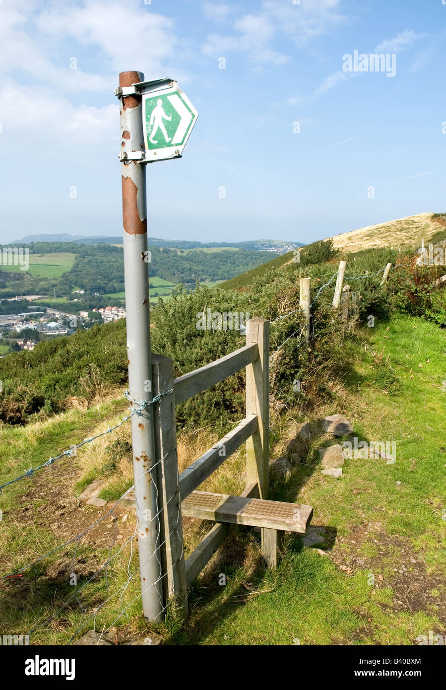 Footpath sign UK Stock Photo - Alamy