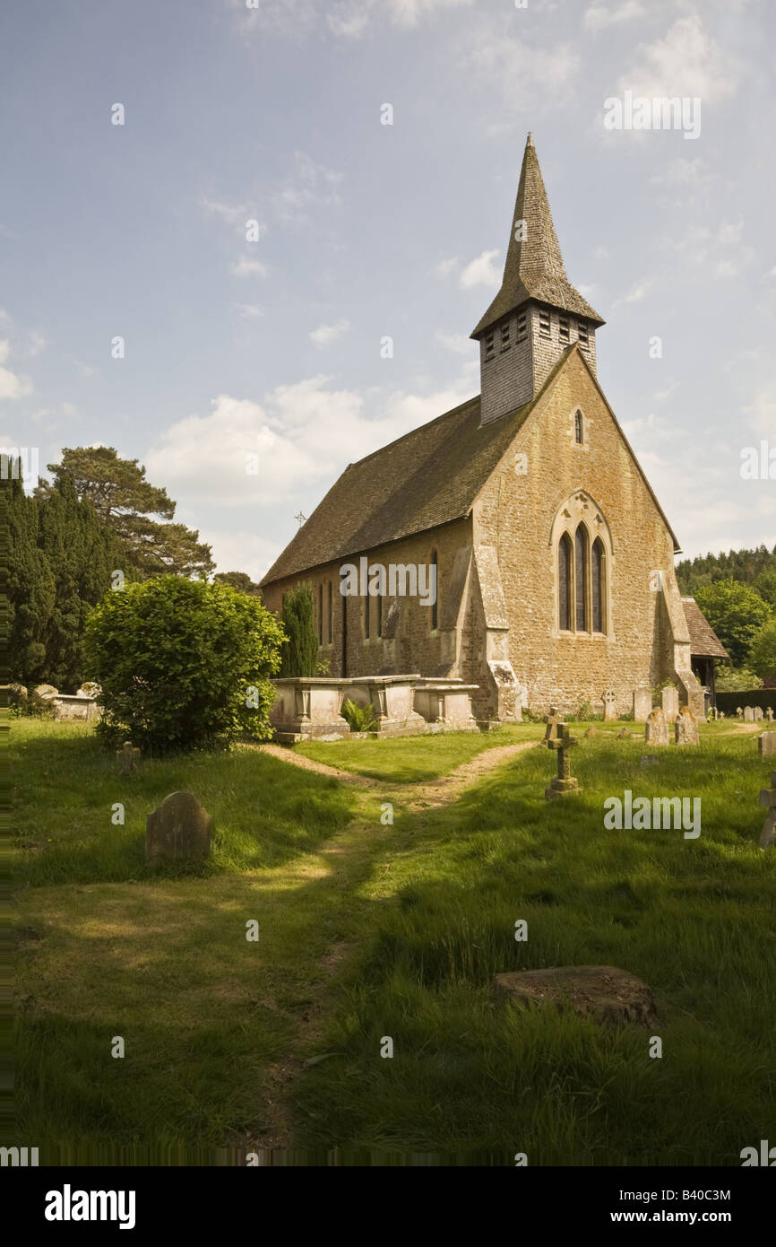 Church of St Peter Hascombe Stock Photo - Alamy