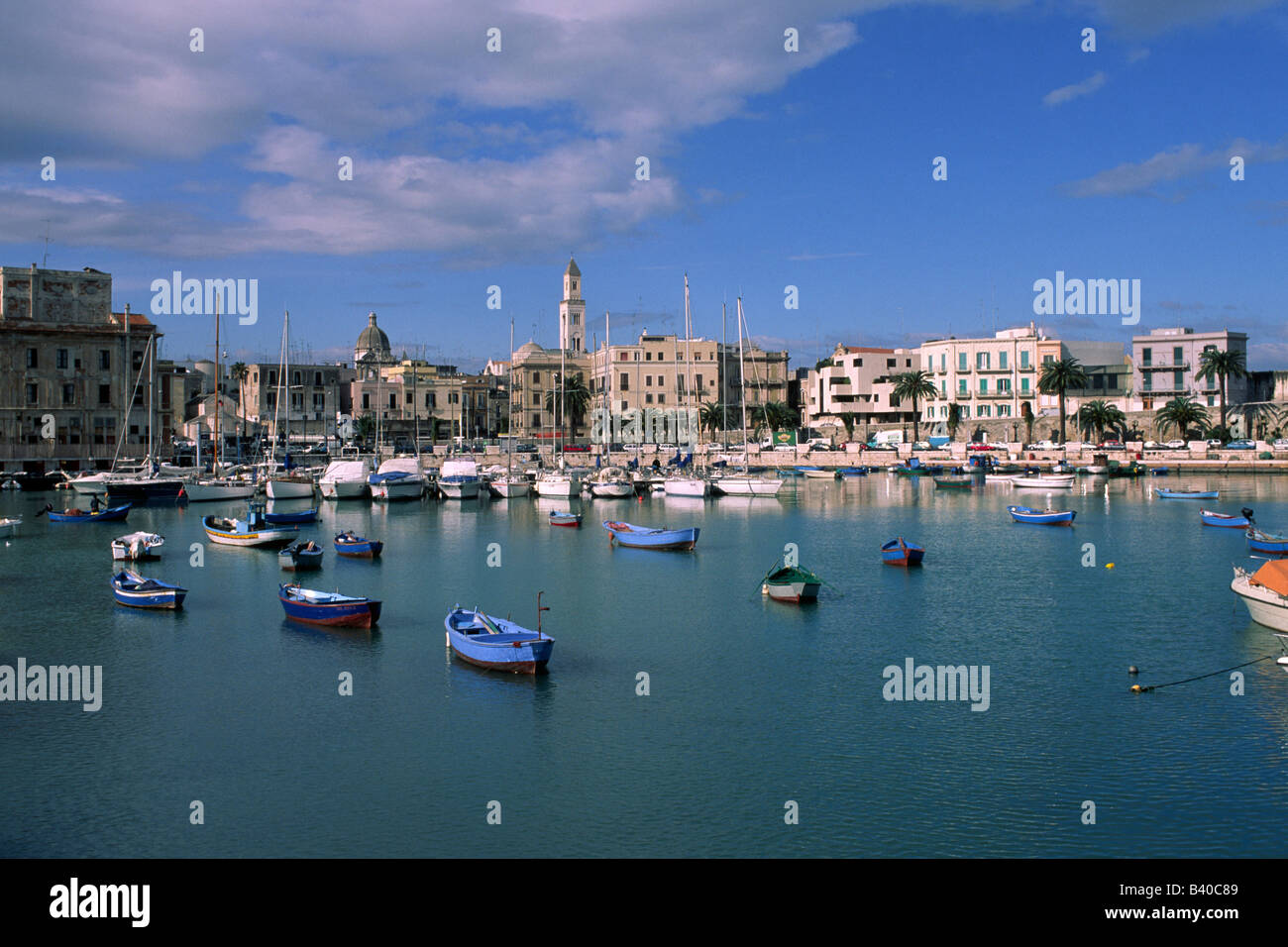 Italy, Puglia, Bari, the old port and the historic centre Stock Photo ...