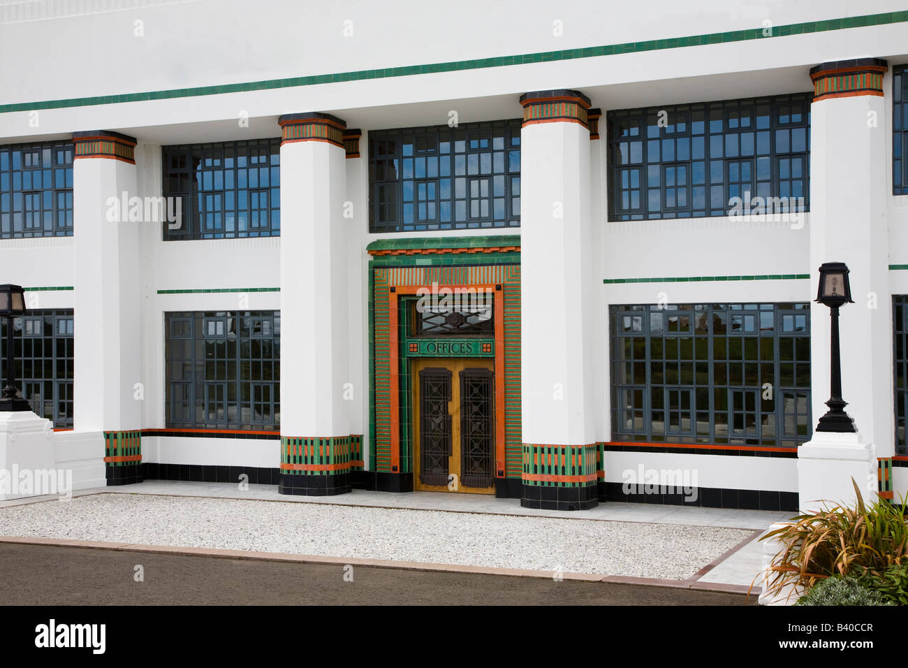 India of Inchinnan office building art deco style near Glasgow Scotland ...