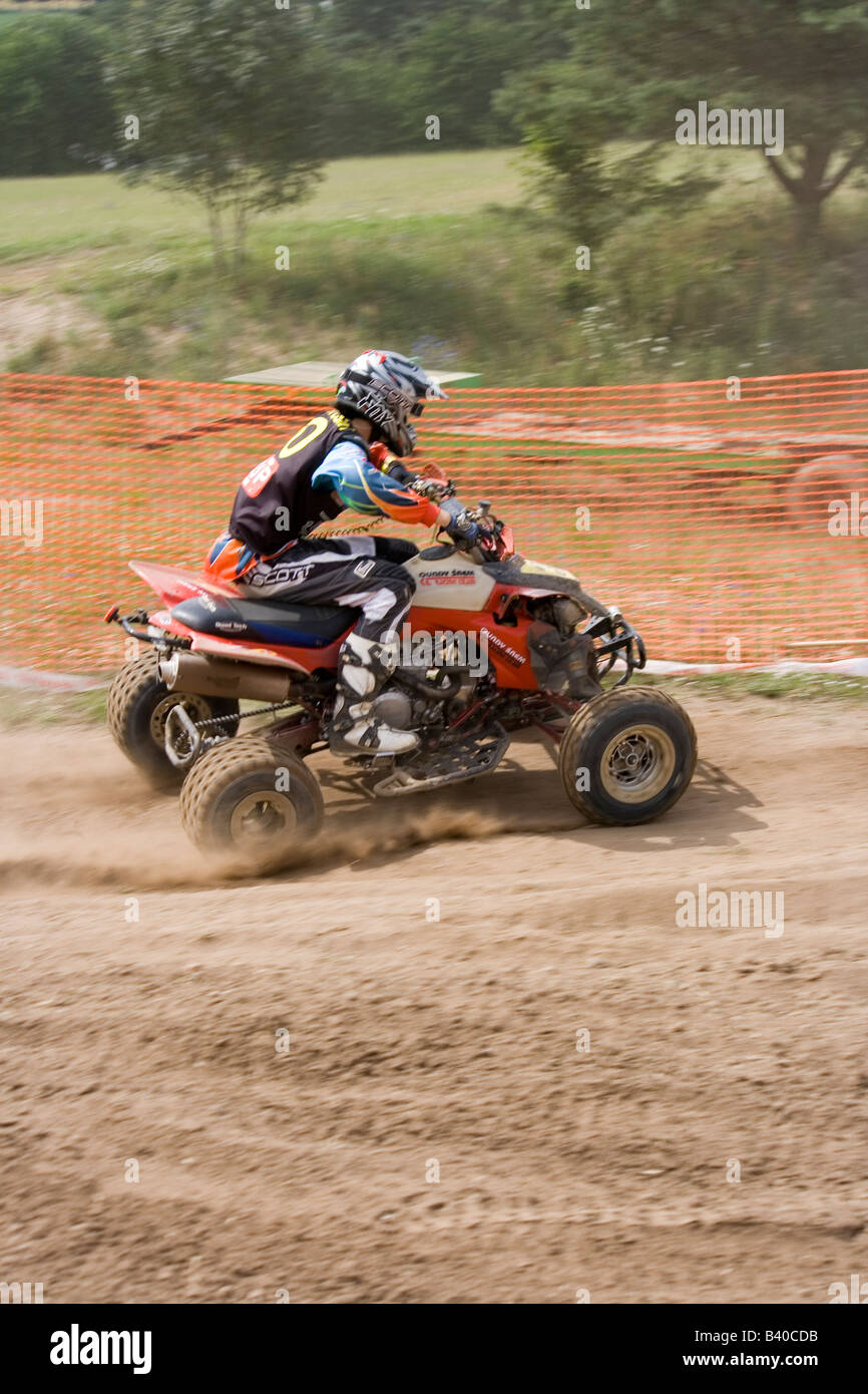 Action shot from cross-coutry quad race Stock Photo - Alamy