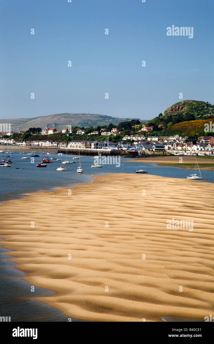 Conway Estuary at Conway Wales Stock Photo - Alamy