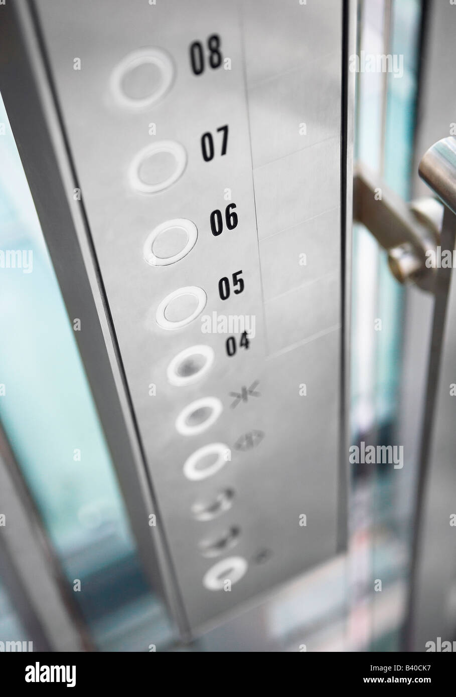 Control panel in a lift Stock Photo - Alamy