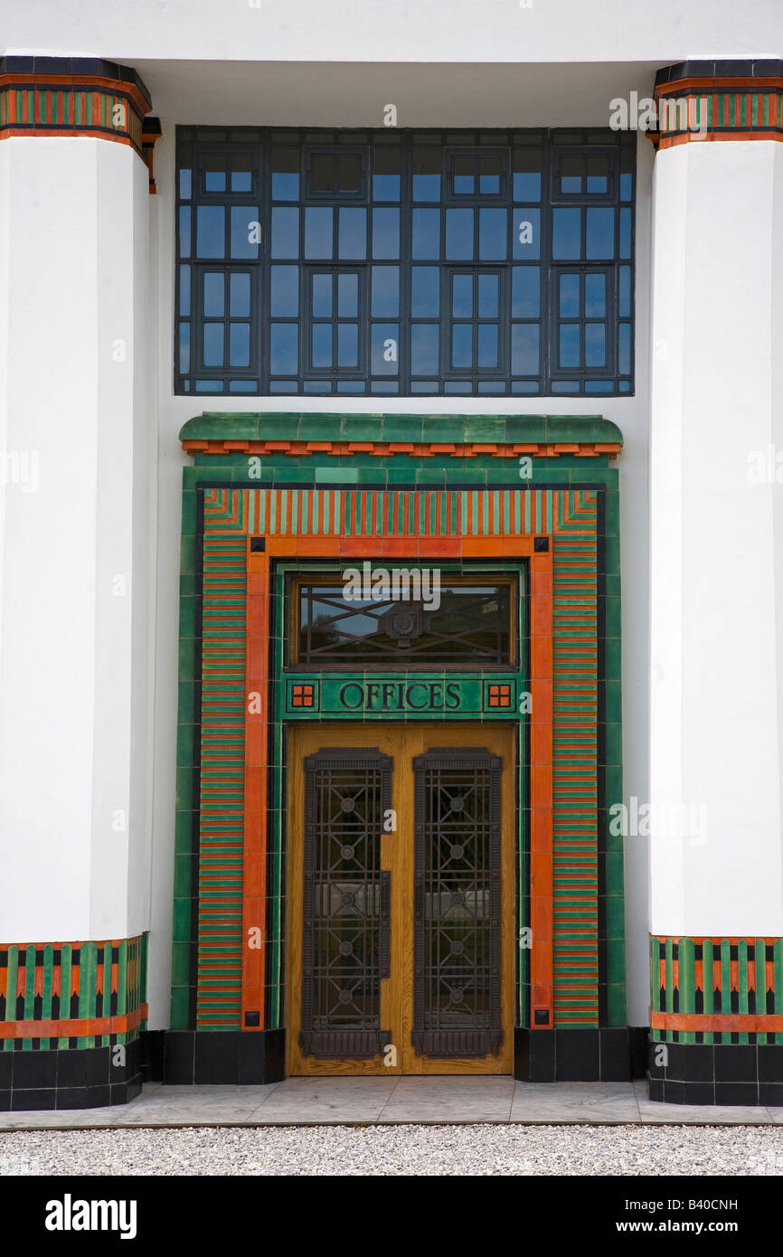 India of Inchinnan office building art deco style near Glasgow Scotland ...