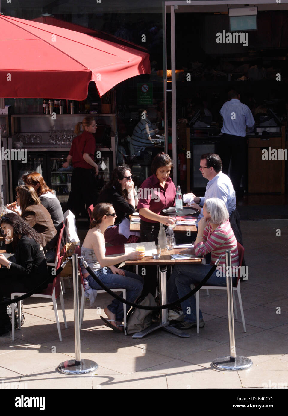 Strada Cafe South Bank London September 2008 Stock Photo - Alamy