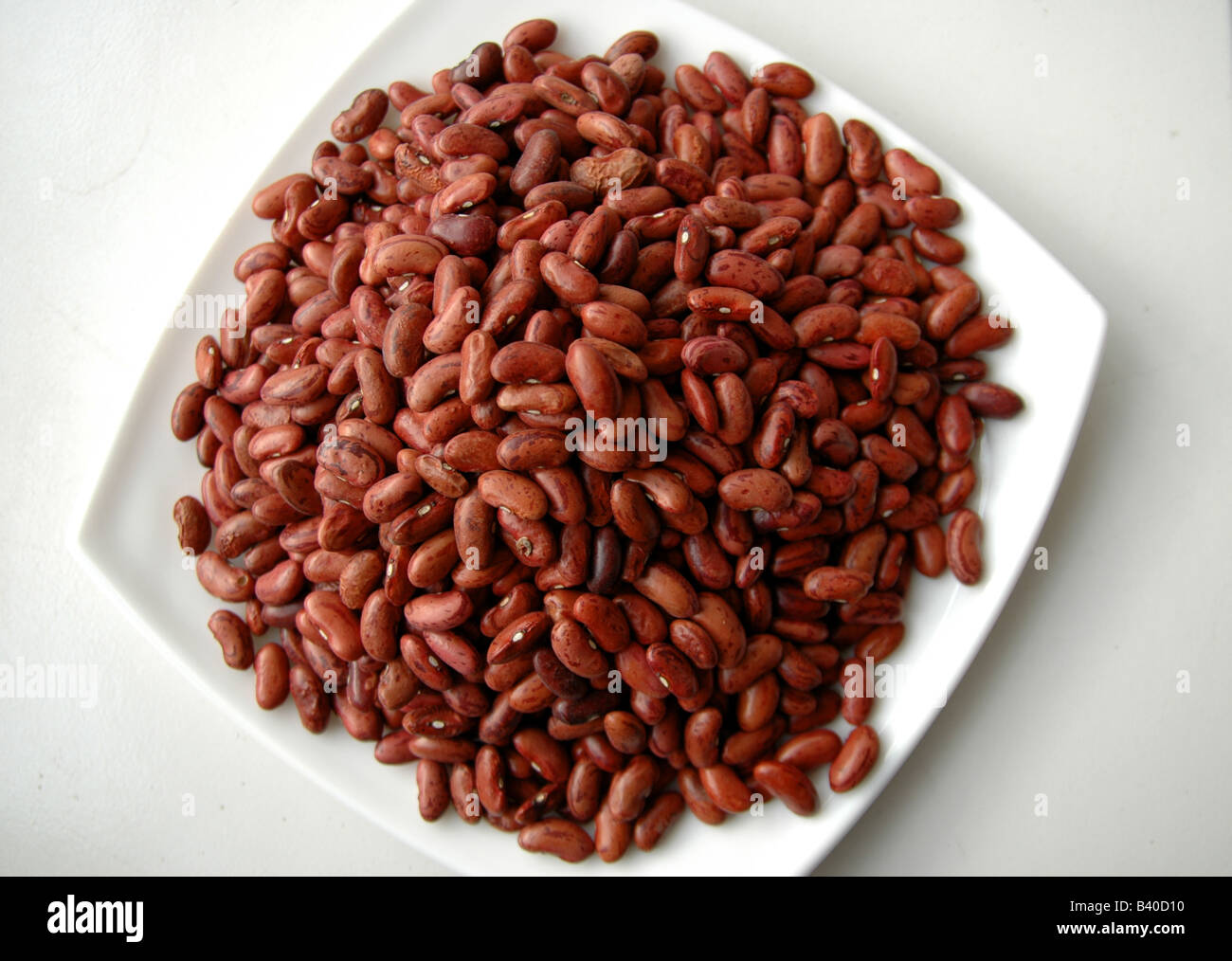 Red Bean On plate Stock Photo - Alamy