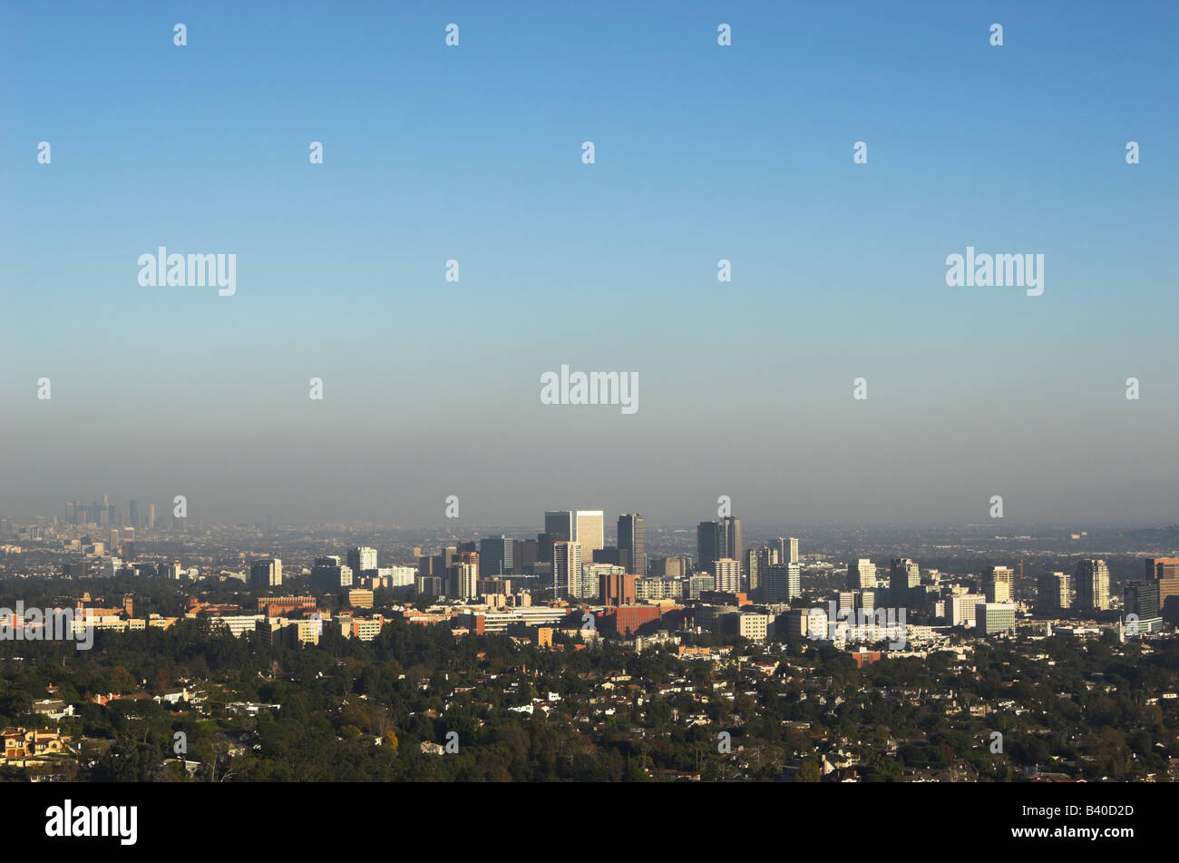 Smog over Los Angeles Stock Photo - Alamy