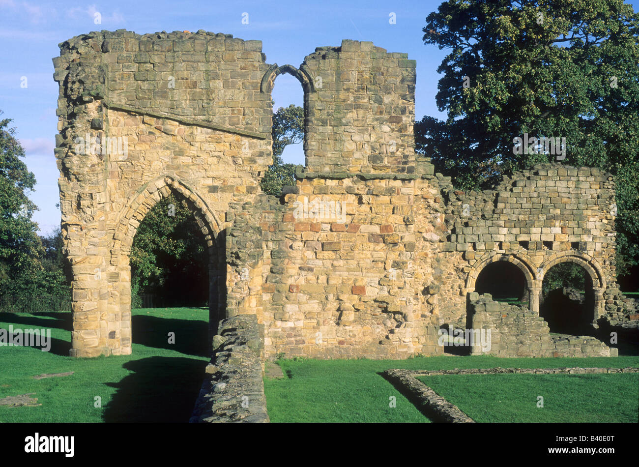 Basingwerk Abbey Clwyd Wales Welsh Medieval monastic religious house ...