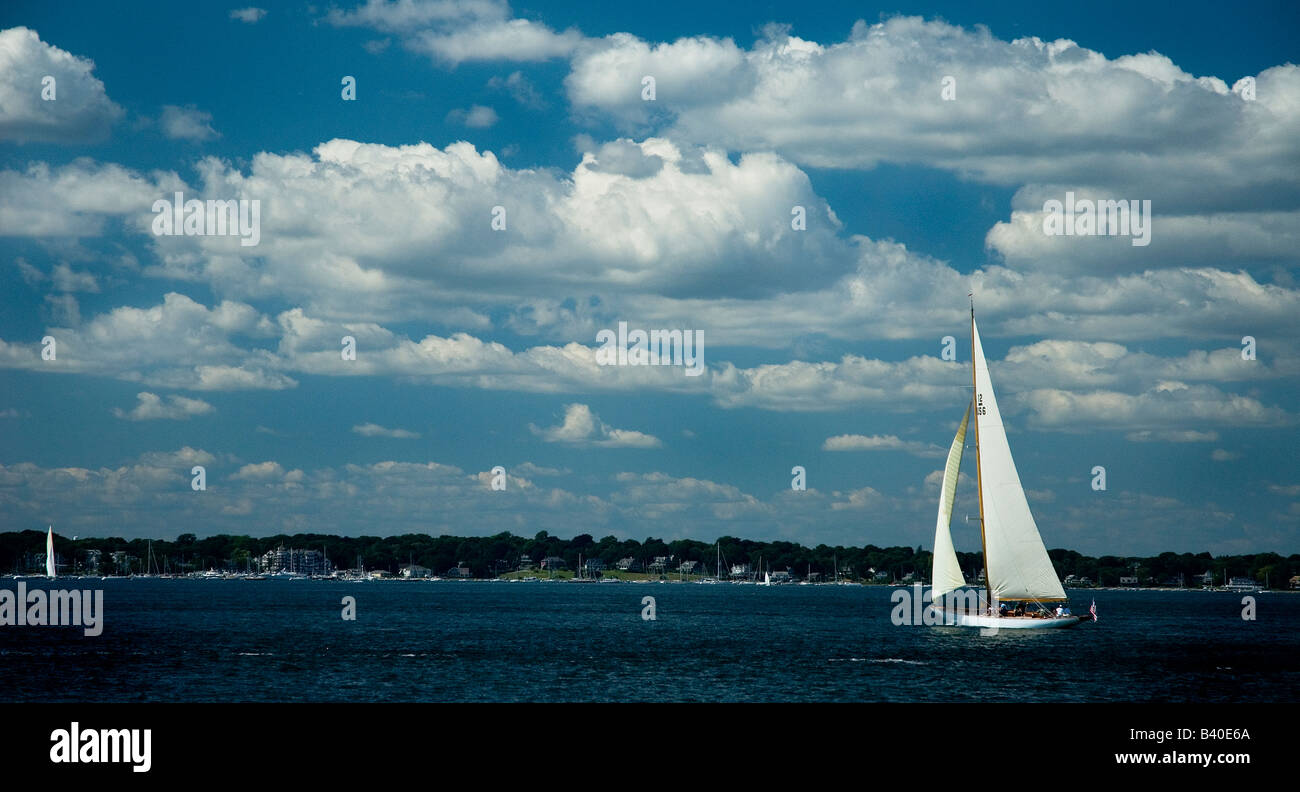 Sailing Boat Excursion In Narragansett Bay, Newport, Rhode Island, USA ...