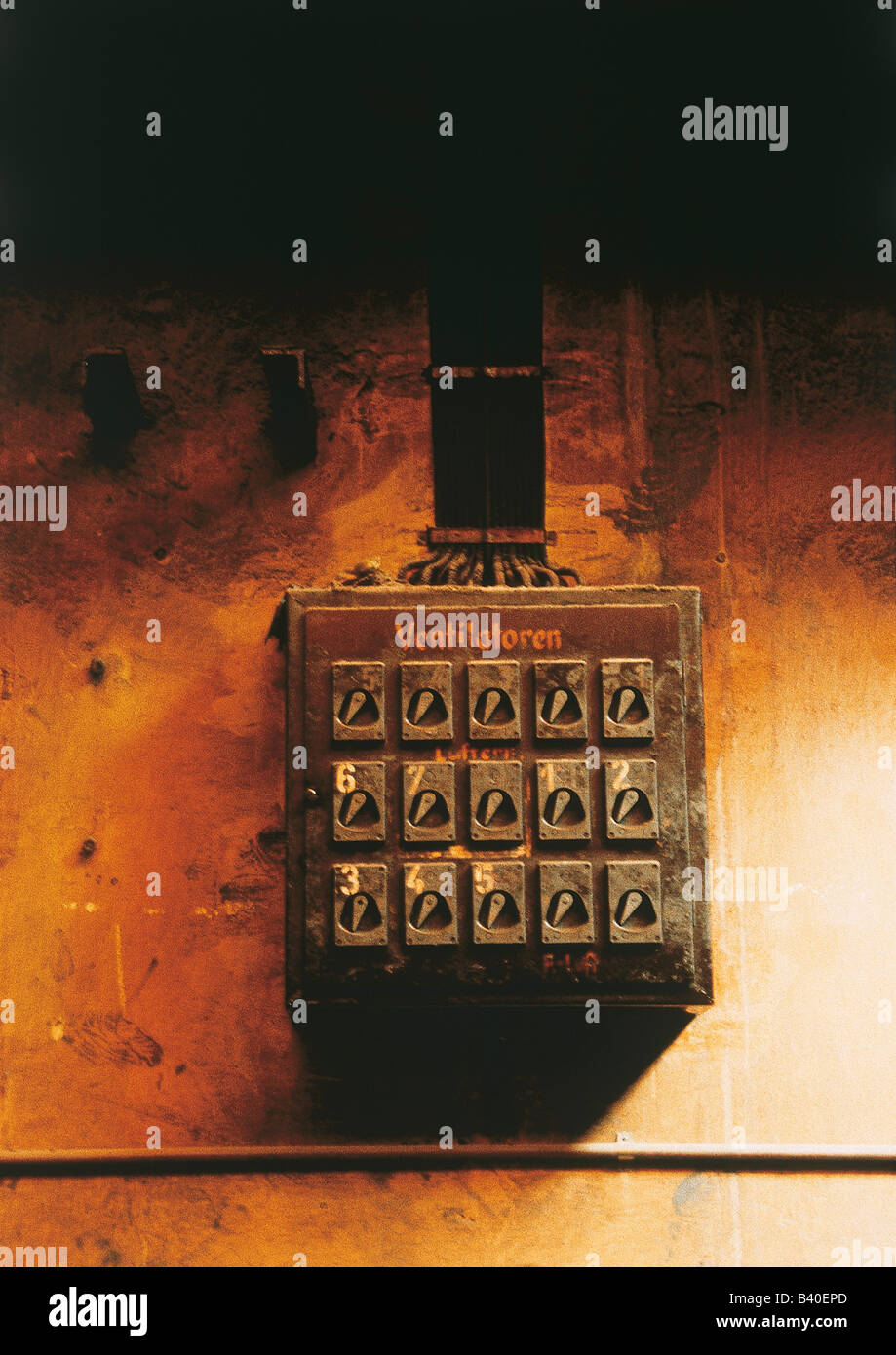 Old control panel for ventilators Stock Photo - Alamy