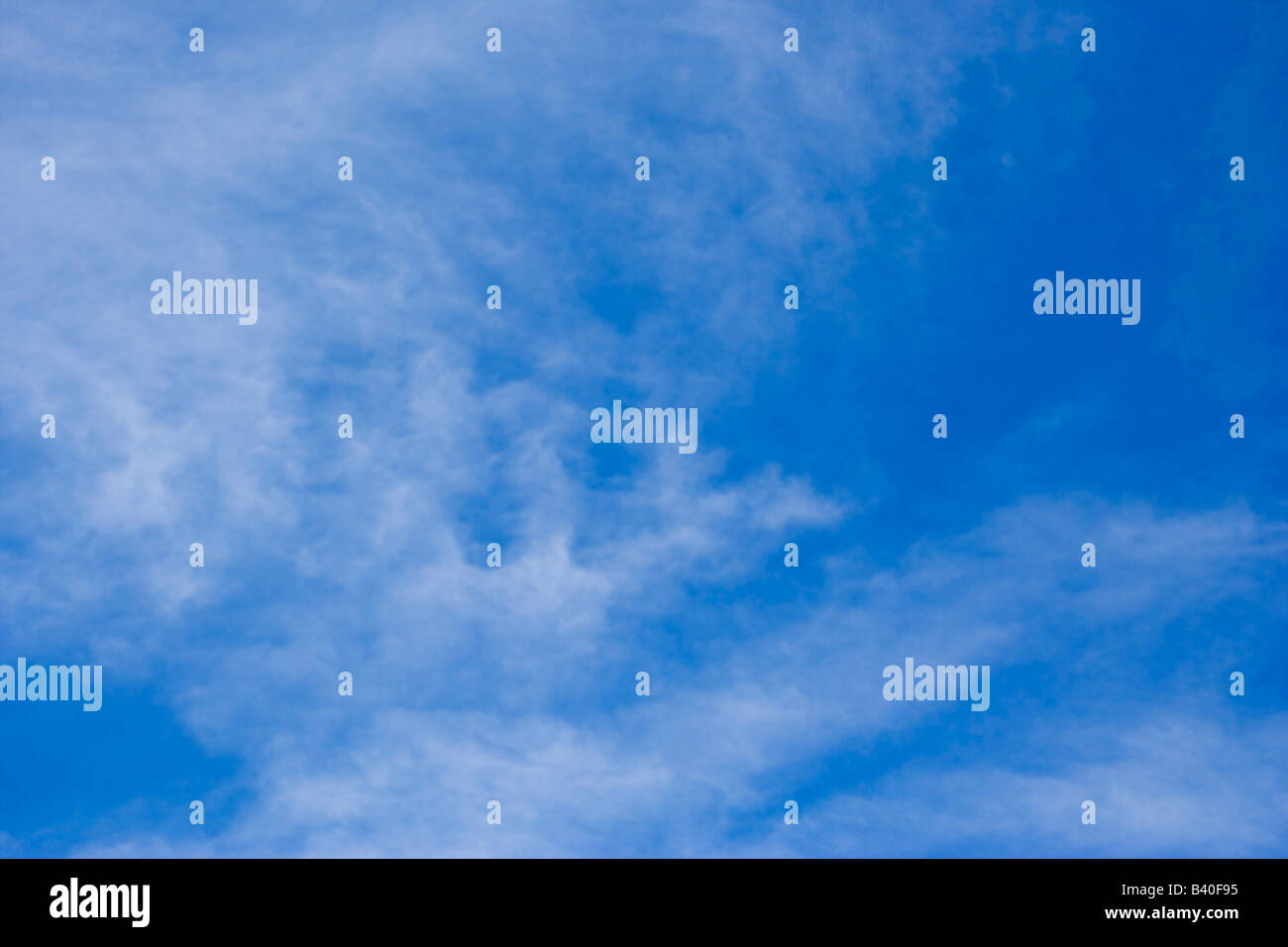 blue sky with clouds - summer sky in southern europe Stock Photo - Alamy