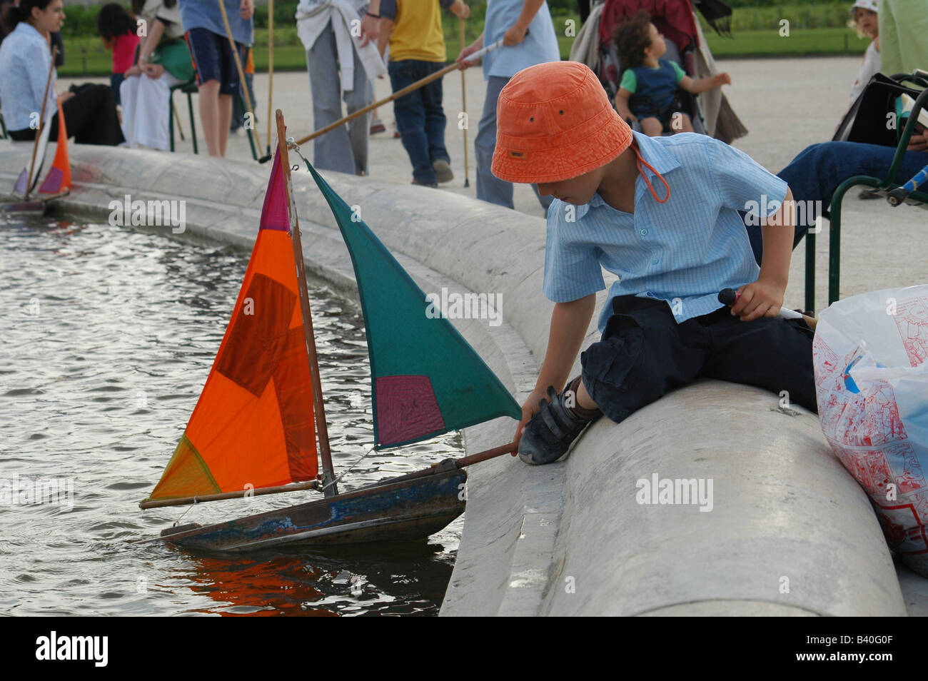 Boy model ship hi-res stock photography and images - Alamy